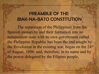 Biak-na-Bato Government and the Philippine Government | PPTX