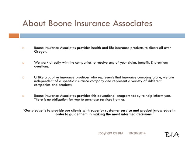 BIA Medicare 101 presentation short form | PPT