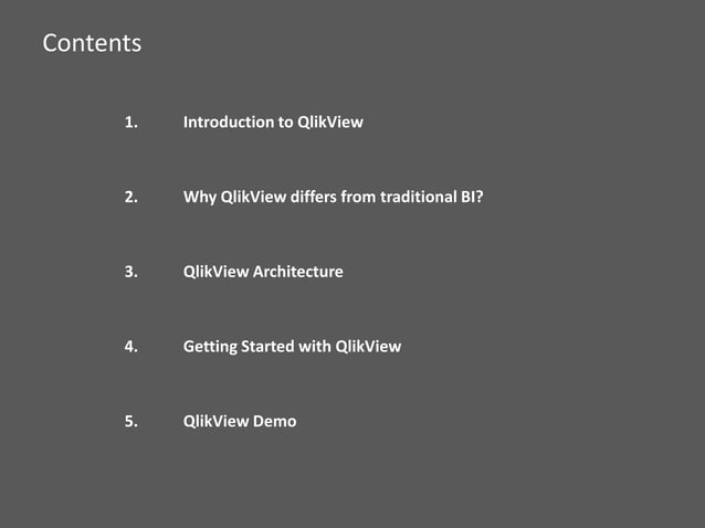 BI & Analytics in Action Using QlikView | PPT