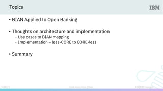 BIAN Applied to Open Banking - Thoughts on Architecture and ...