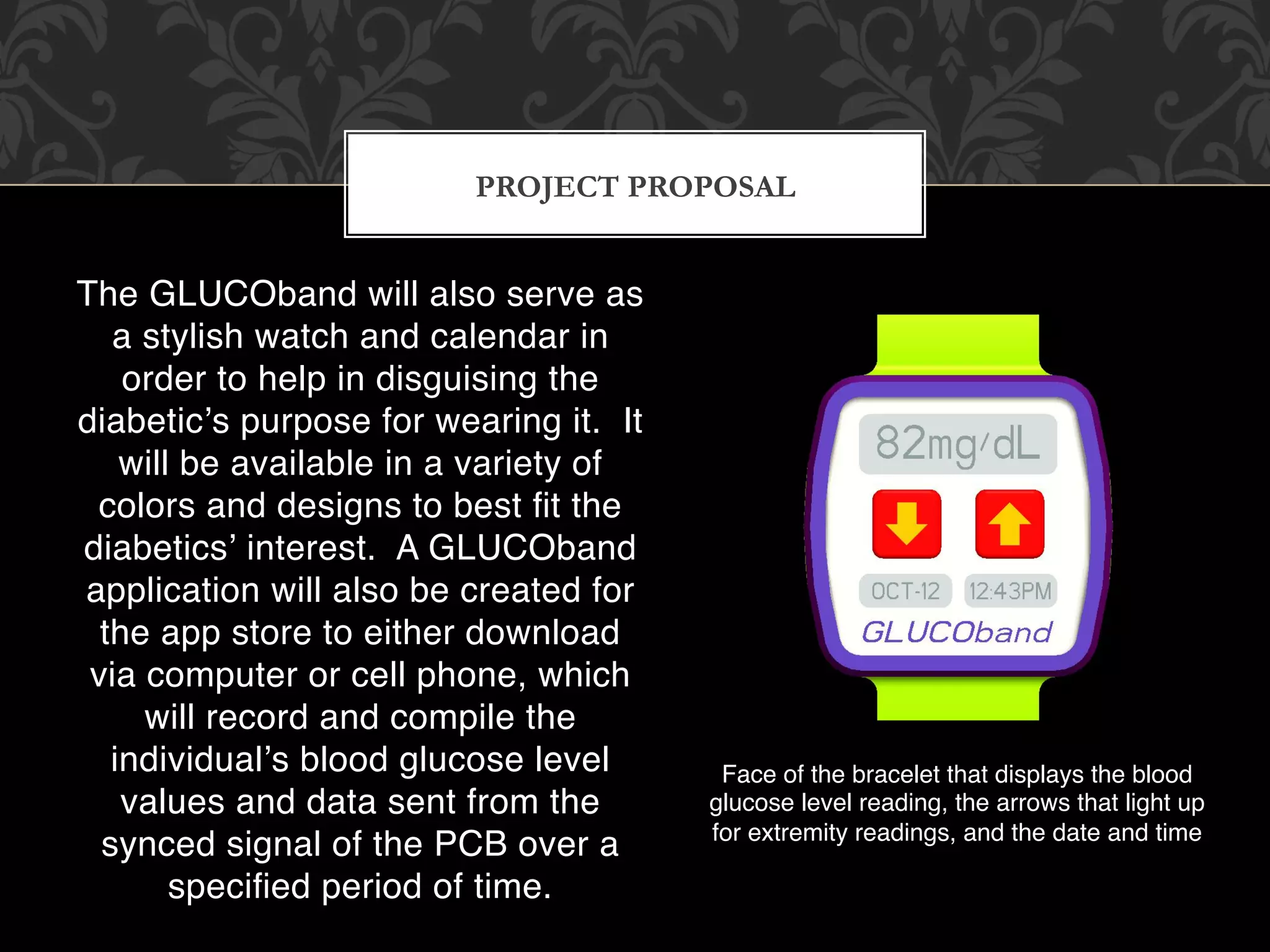 GLUCOband - Bianca Lennarz - DESMA9 Fall 2013 Midterm