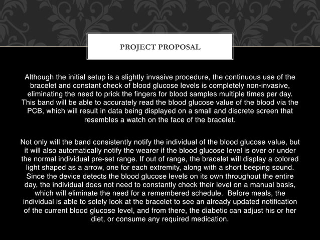 GLUCOband - Bianca Lennarz - DESMA9 Fall 2013 Midterm | PDF