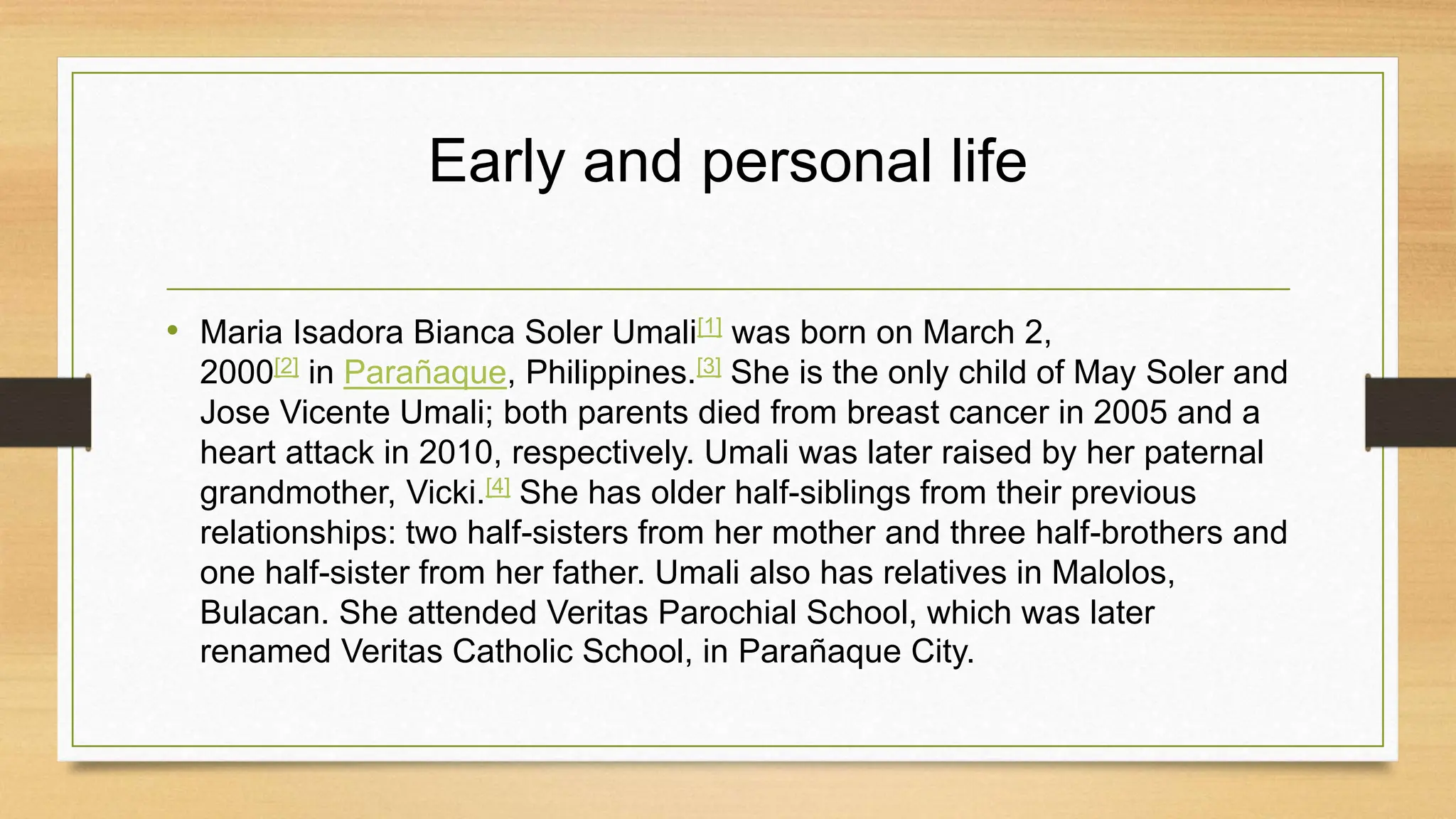 Bianca Umali Biography, Early Life, Career and Fimography.pptx ...