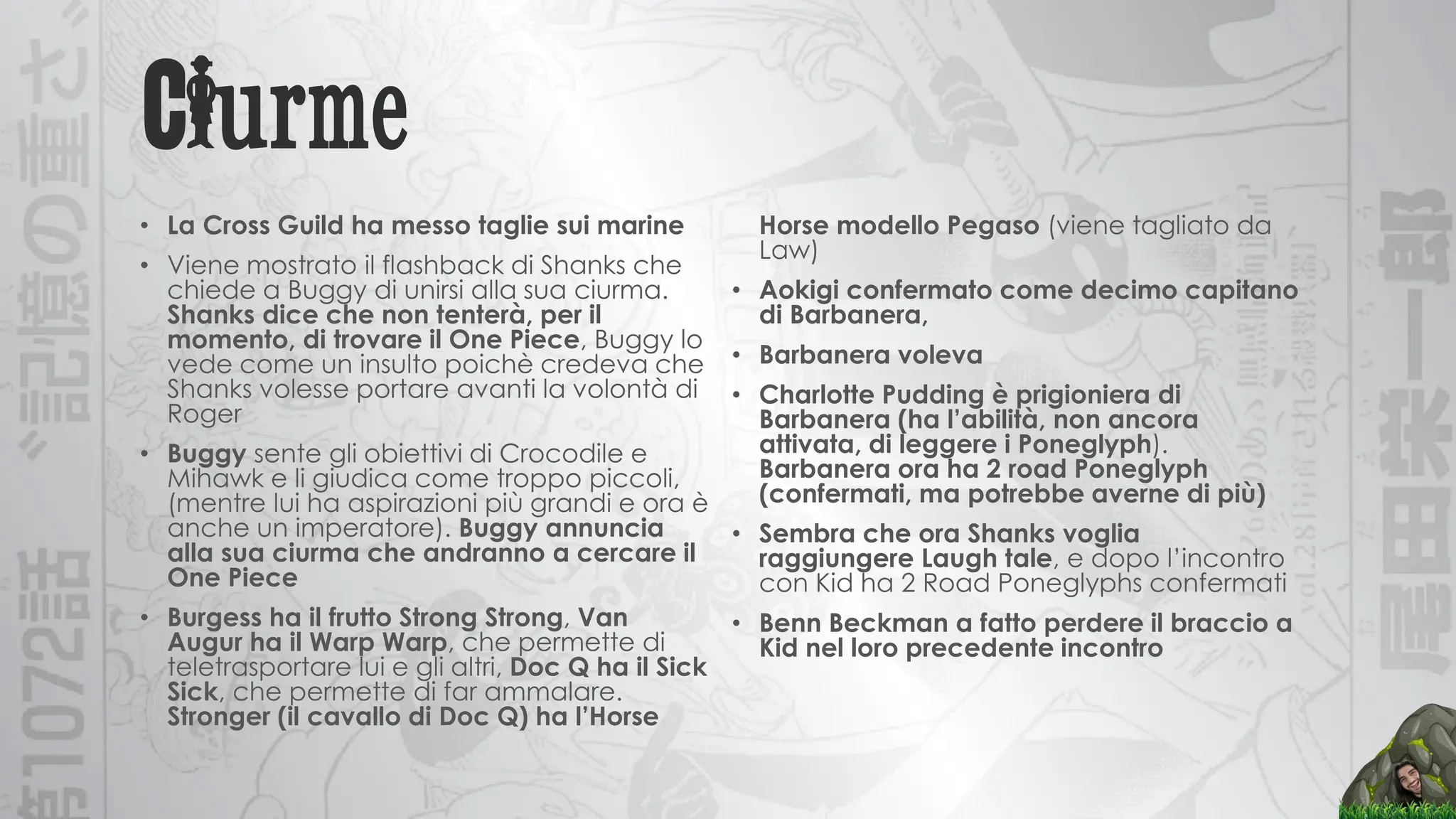One Piece: Riassunto Saga di Egghead | PDF