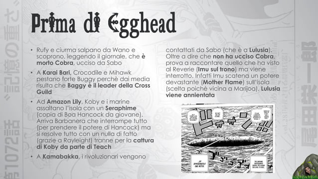 One Piece: Riassunto Saga di Egghead | PDF