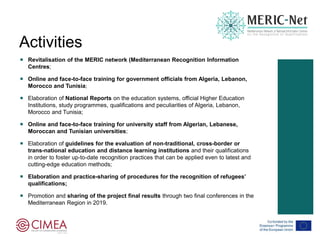 MERIC-Net: Mediterranean Network of National Information Centres on the ...