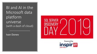 Bi and AI updates in the Microsoft Data Platform stack | PPT