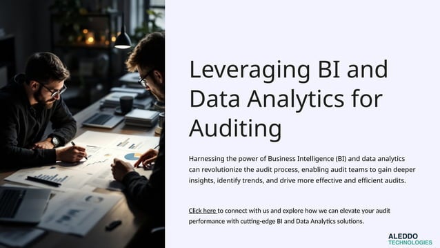Leveraging BI and Data Analytics for Auditing | PPT