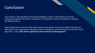 Big Data, Business Intelligence, HR Analytics - How they are related ...