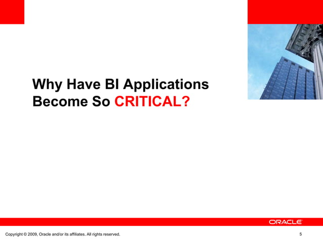 Bi Applications - Oracle | PPT