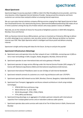 Bia proposal 5 &10 mbps | PDF