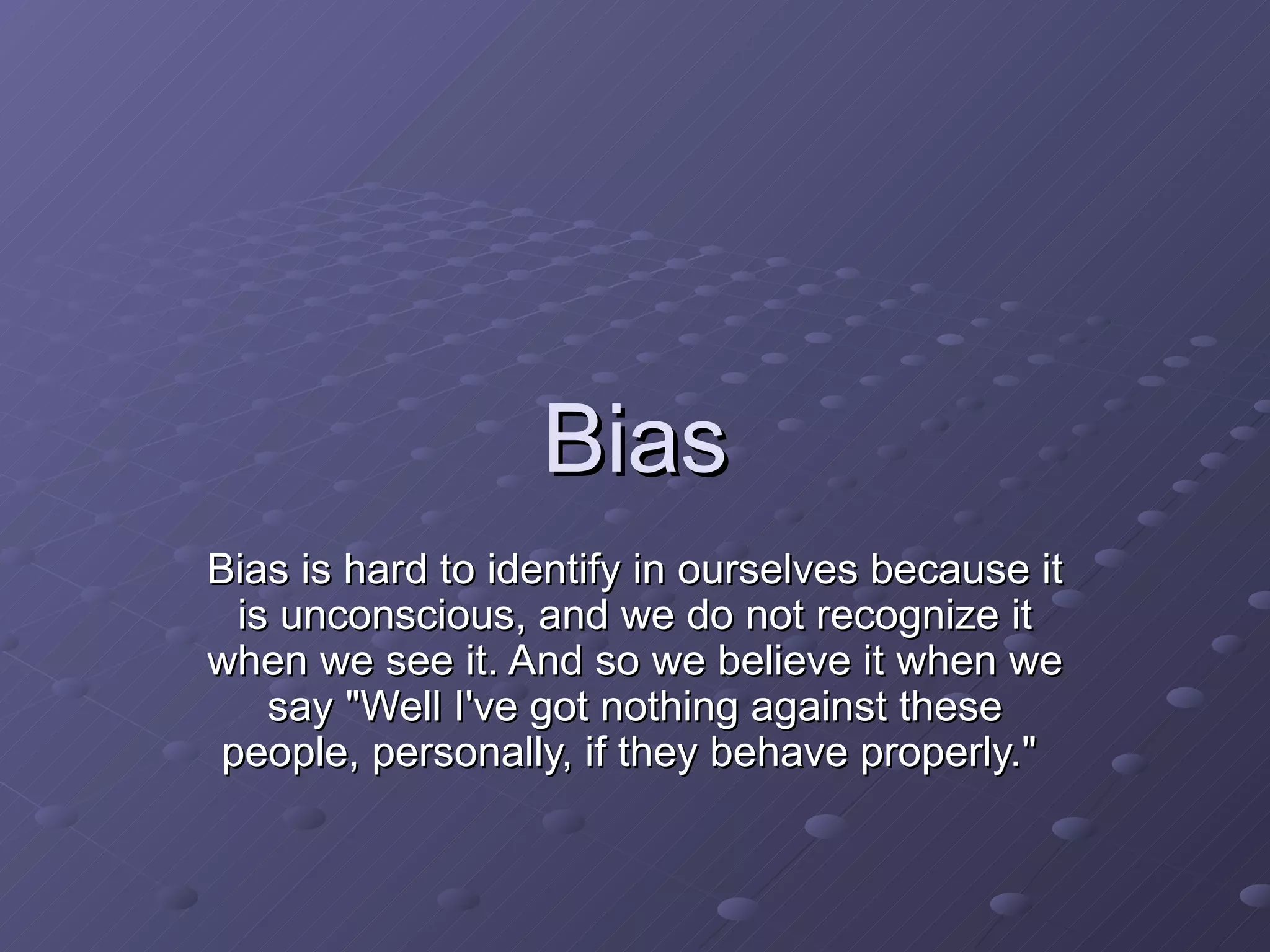 Bias | PPT