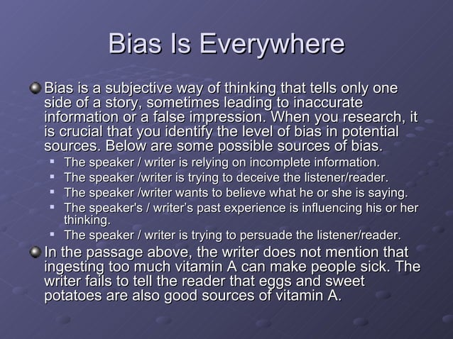 Bias | PPT