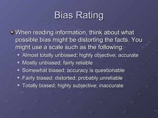 Bias | PPT