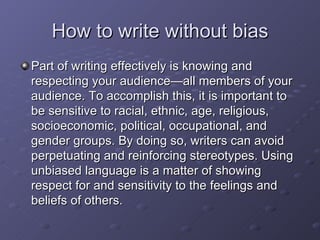 Bias | PPT