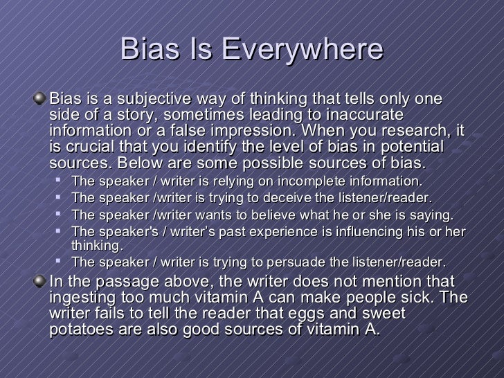 Bias