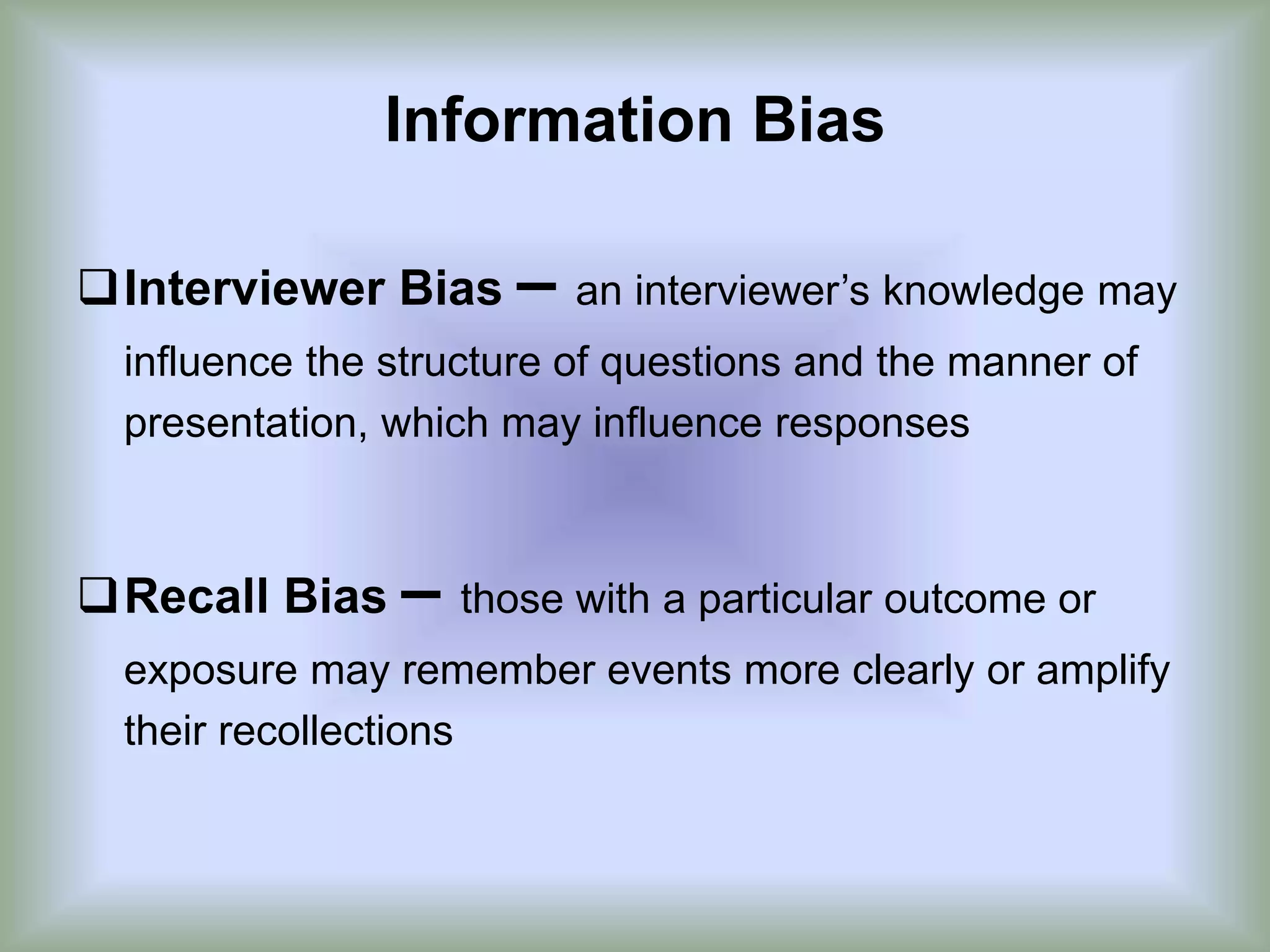 Bias and errors | PPTX