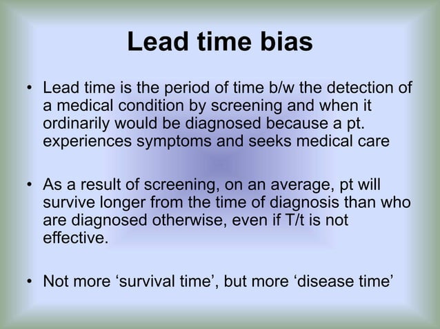 Bias and errors | PPTX | Diseases and Conditions | Medical Health