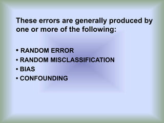 Bias and errors | PPTX