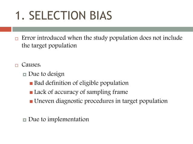 Bias in health research | PPTX