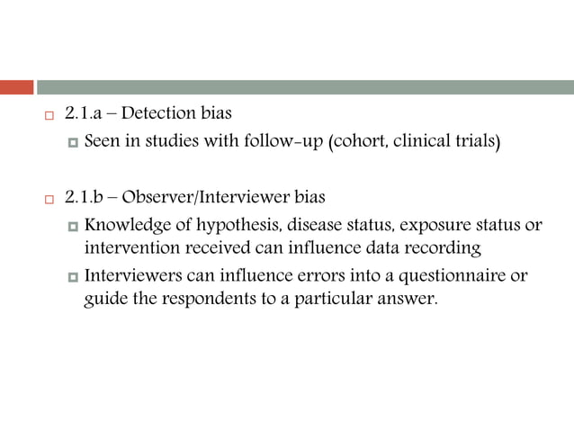 Bias in health research | PPTX