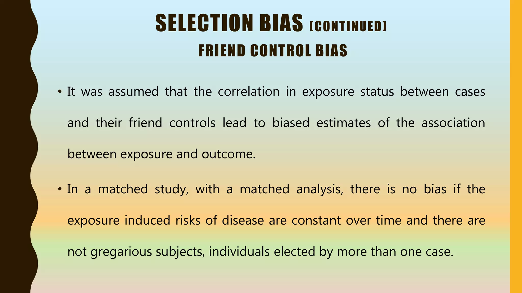 Biases in epidemiology | PPTX