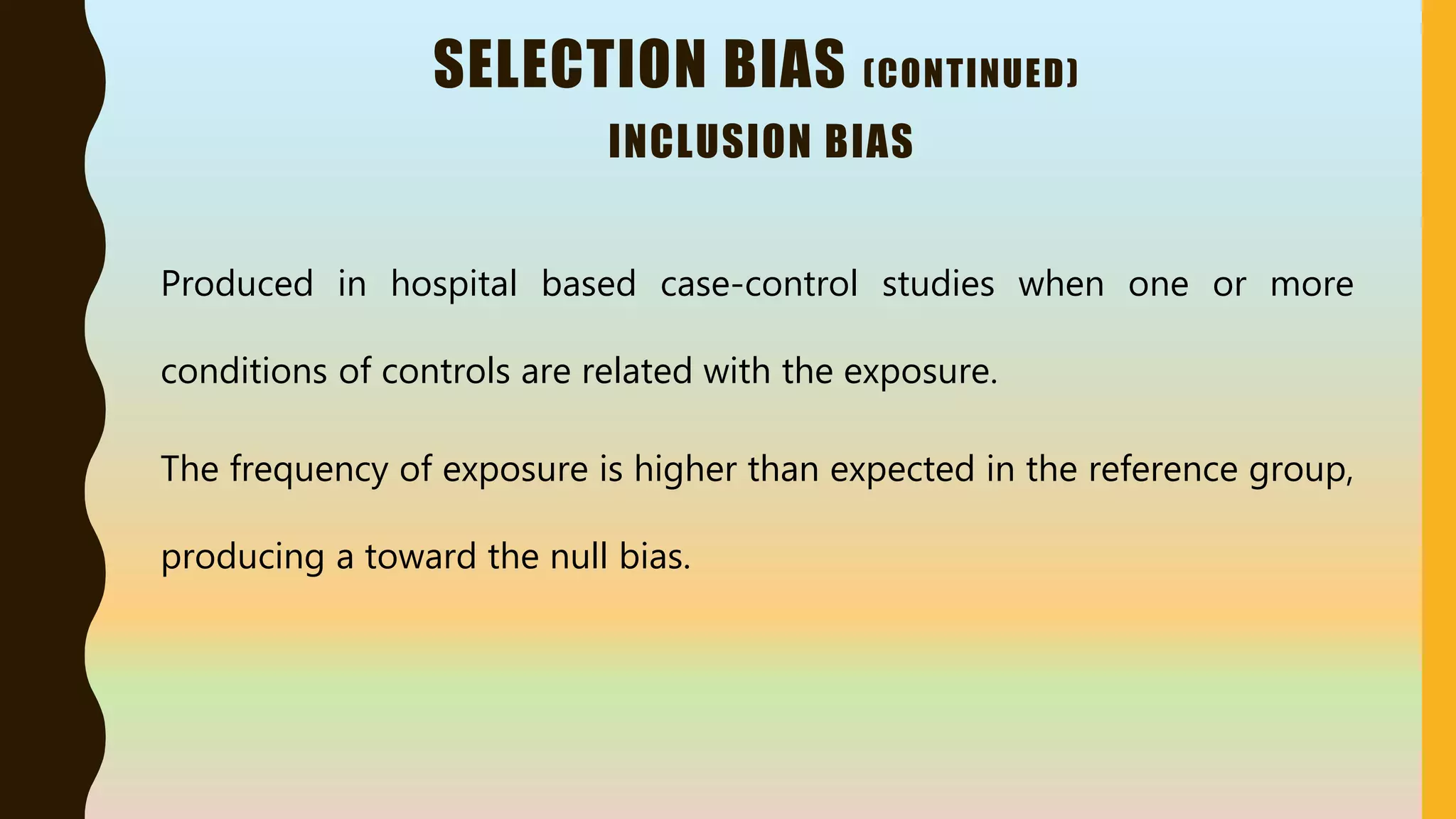 Biases in epidemiology | PPTX