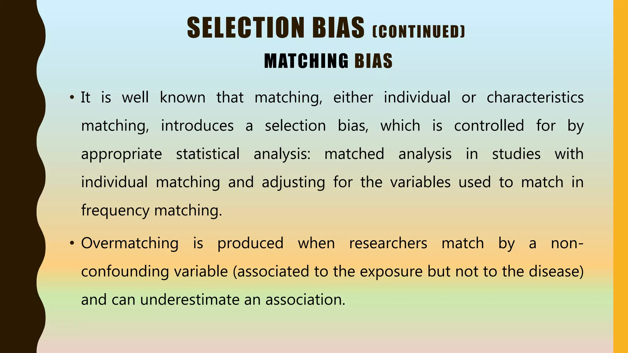 Biases in epidemiology | PPTX