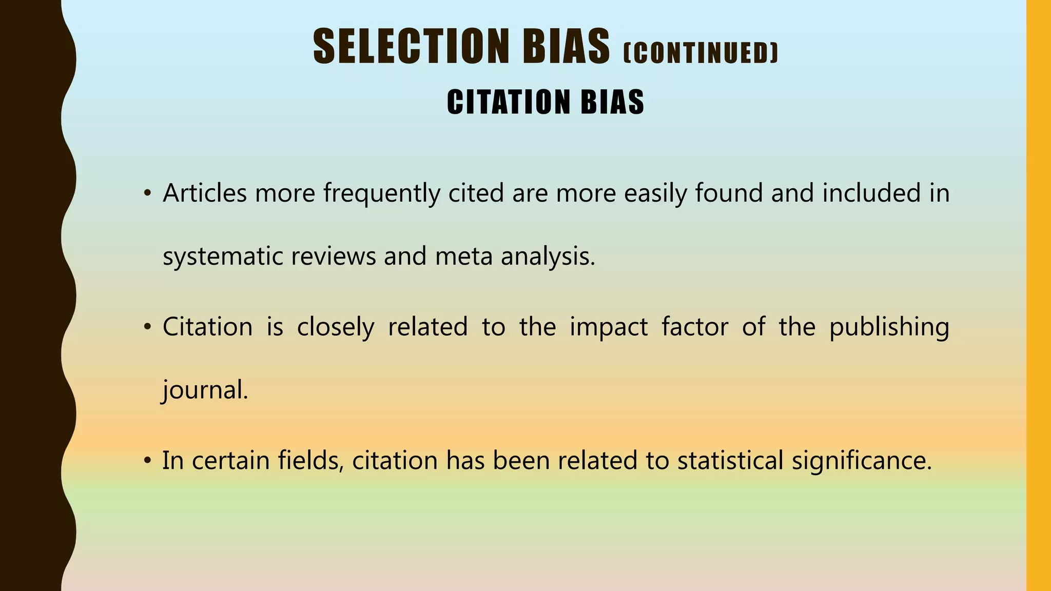 Biases in epidemiology | PPTX