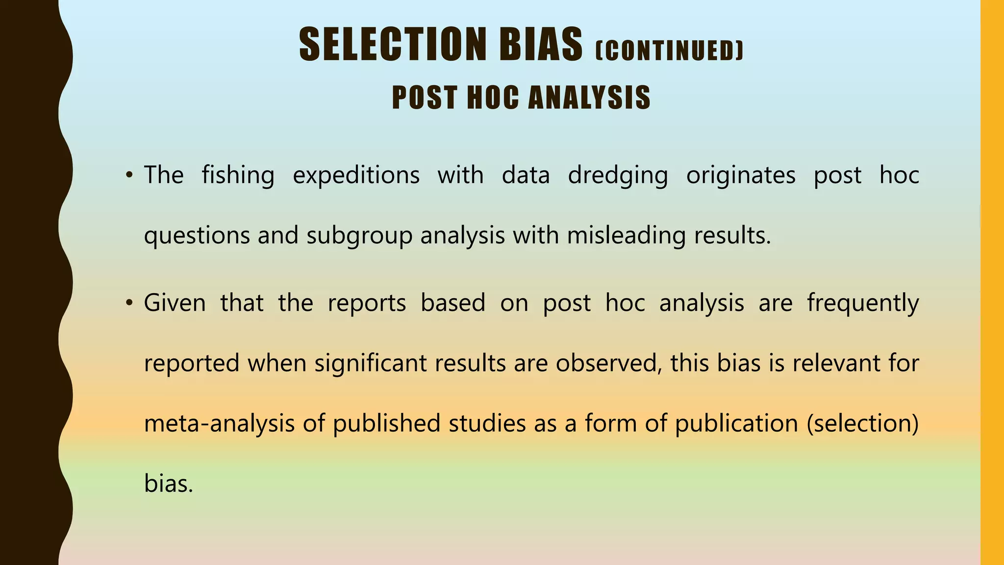 Biases in epidemiology | PPTX