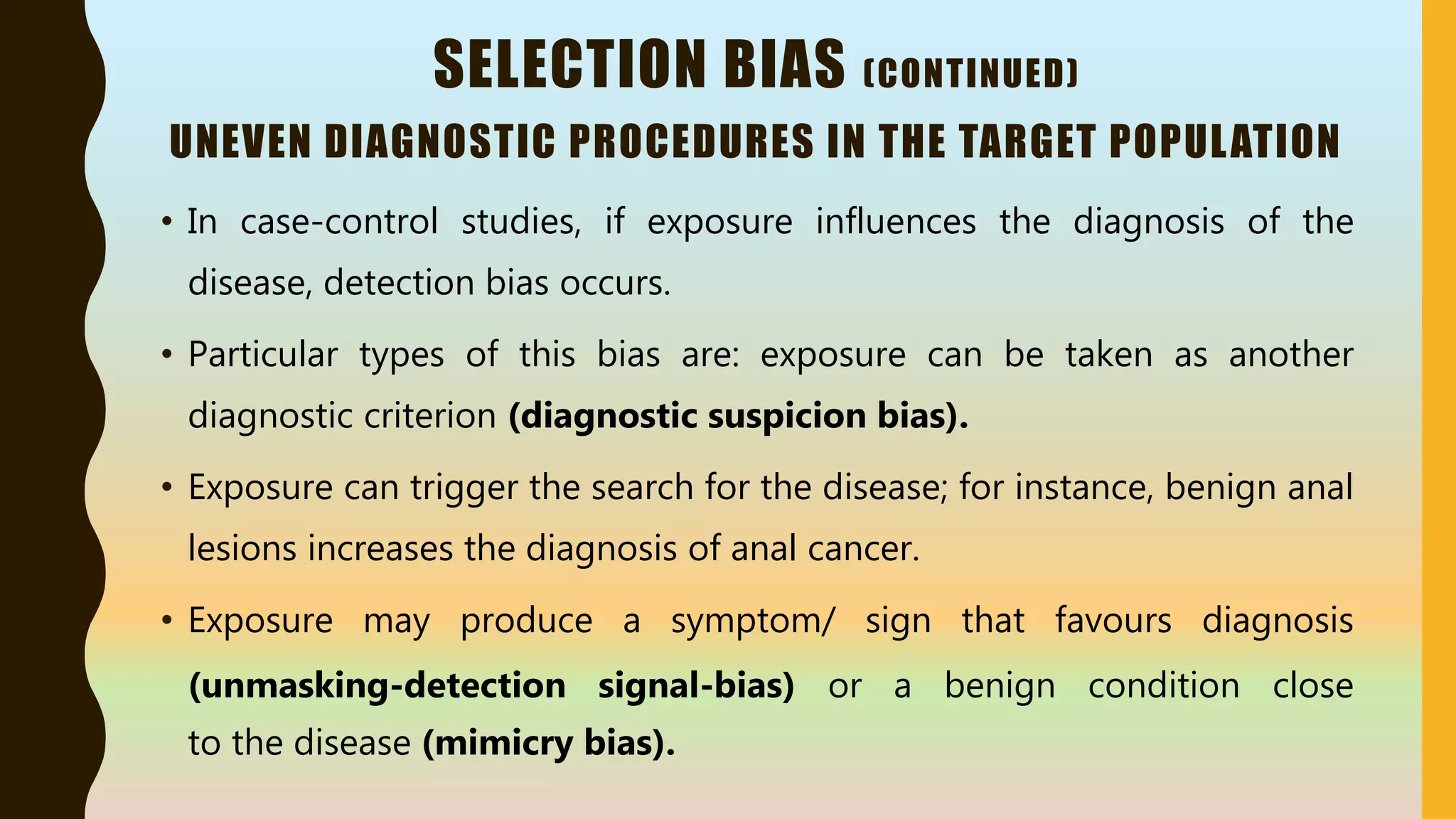 Biases in epidemiology | PPTX