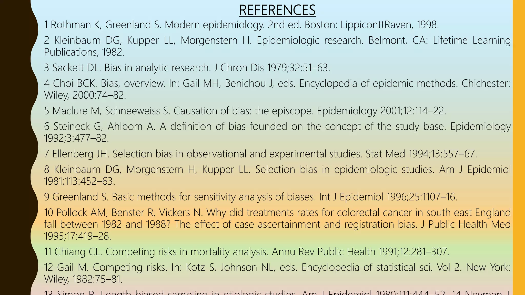 Biases in epidemiology | PPTX