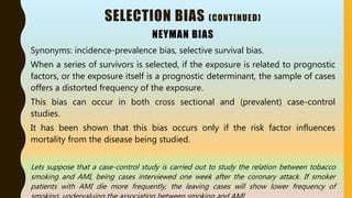 Biases in epidemiology | PPTX