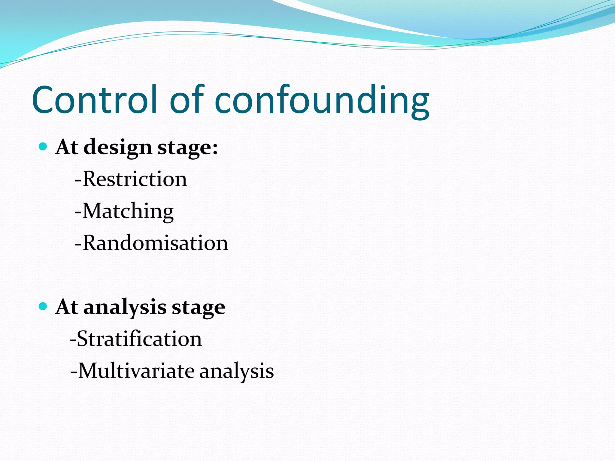 Bias and confounding | PDF