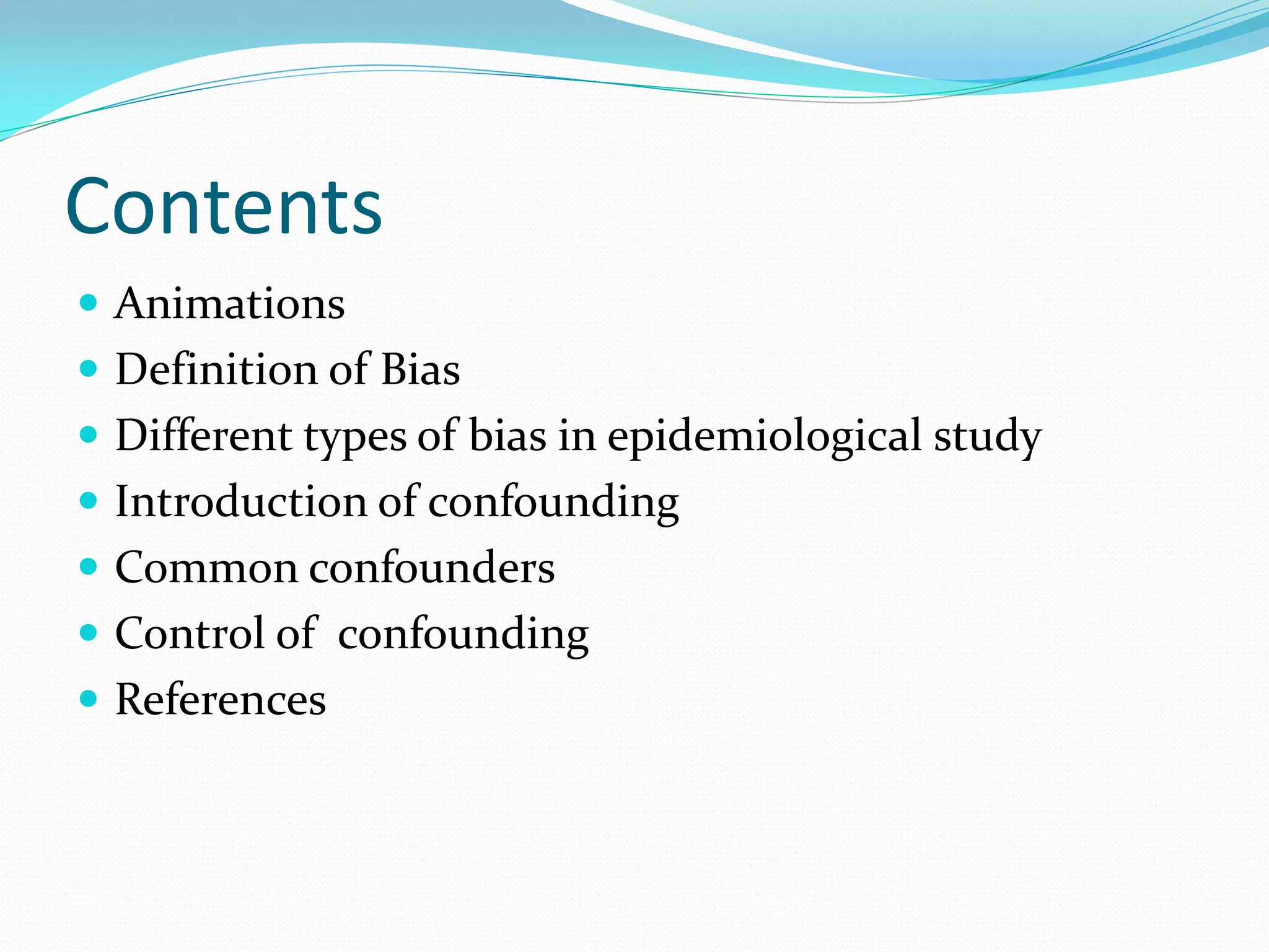 Bias and confounding | PDF