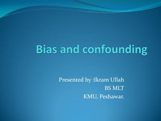 Bias and confounding | PDF