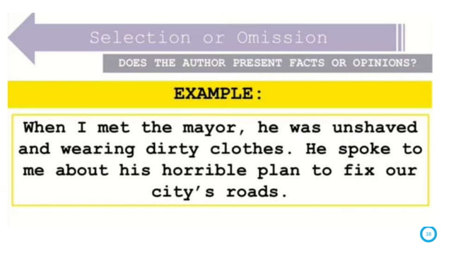 RECOGNIZING AUTHOR'S BIAS HOW TO RECOGNIZE AUTHORS BIAS | PPTX | Food ...