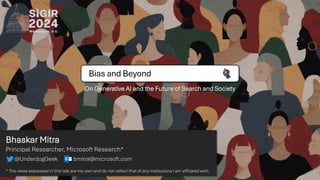 Bias and Beyond: On Generative AI and the Future of Search and Society | PDF