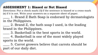 BIAS-PPT-2.presentation in English grade 8 | PPTX