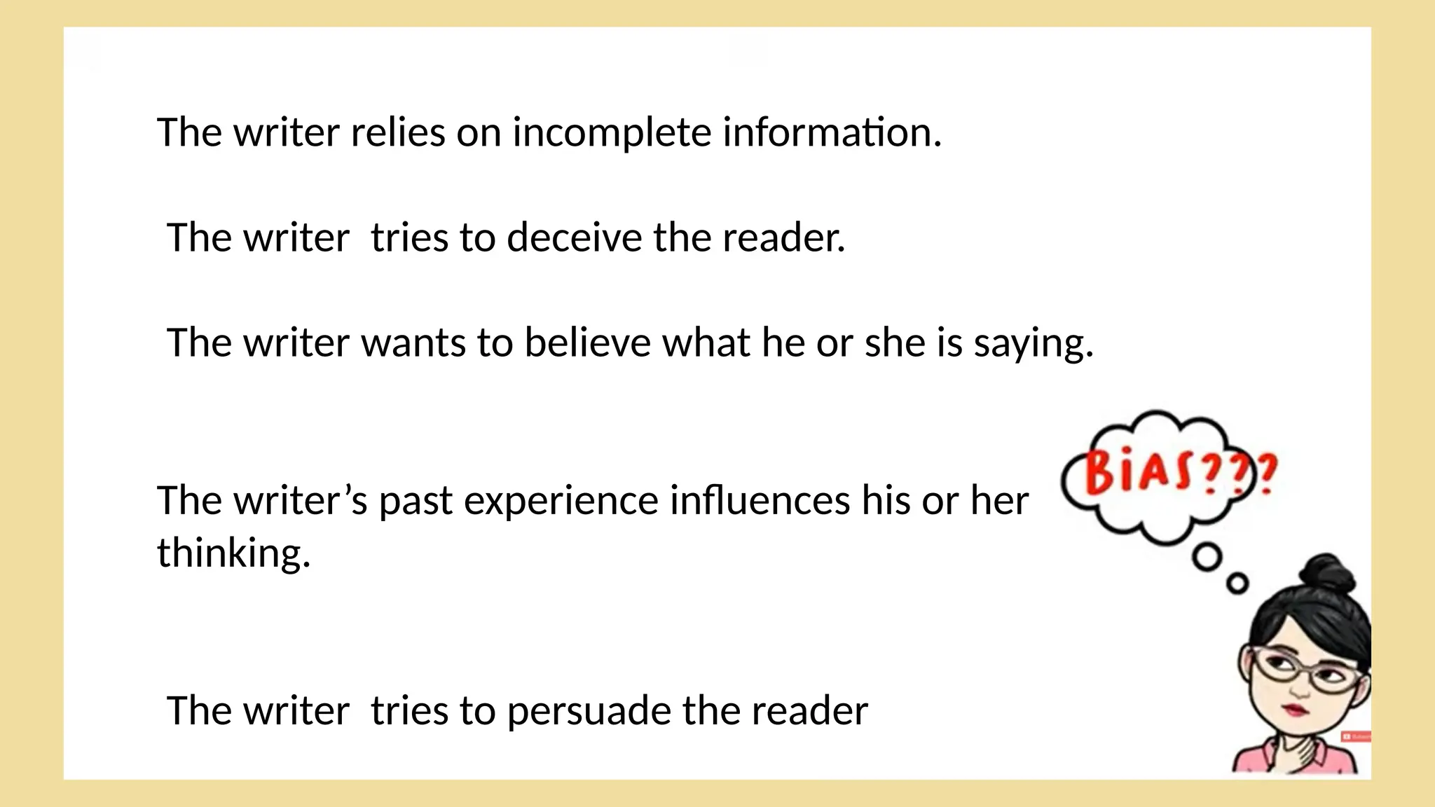 bias 8.pptx English 8 PowerPoint Presentation | PPTX