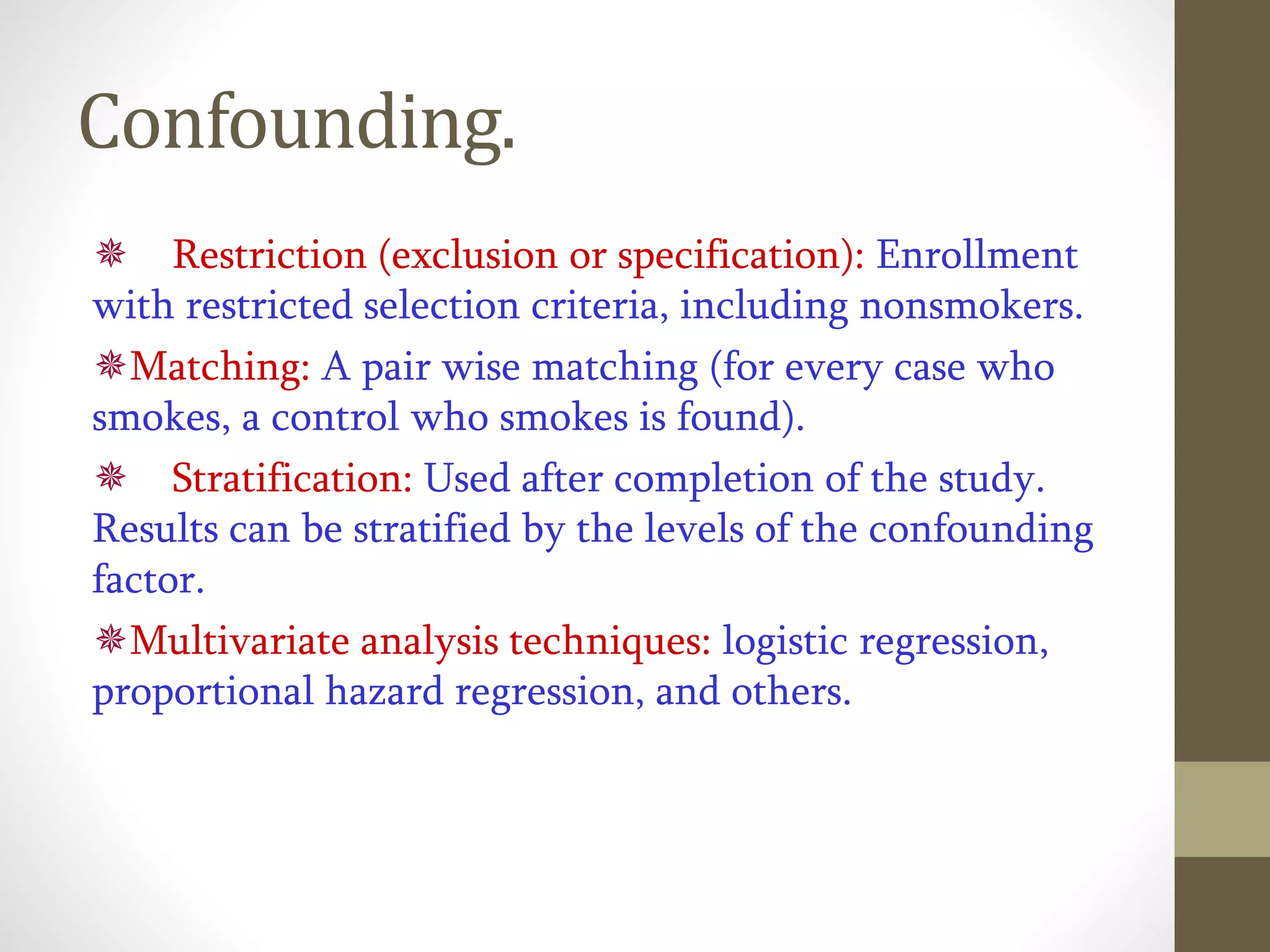 Bias and confounding | PPT