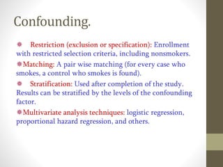 Bias and confounding | PPT