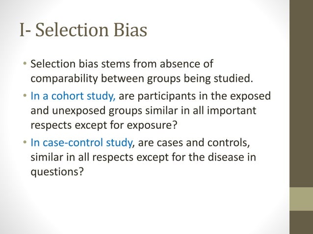 Bias and confounding | PPT