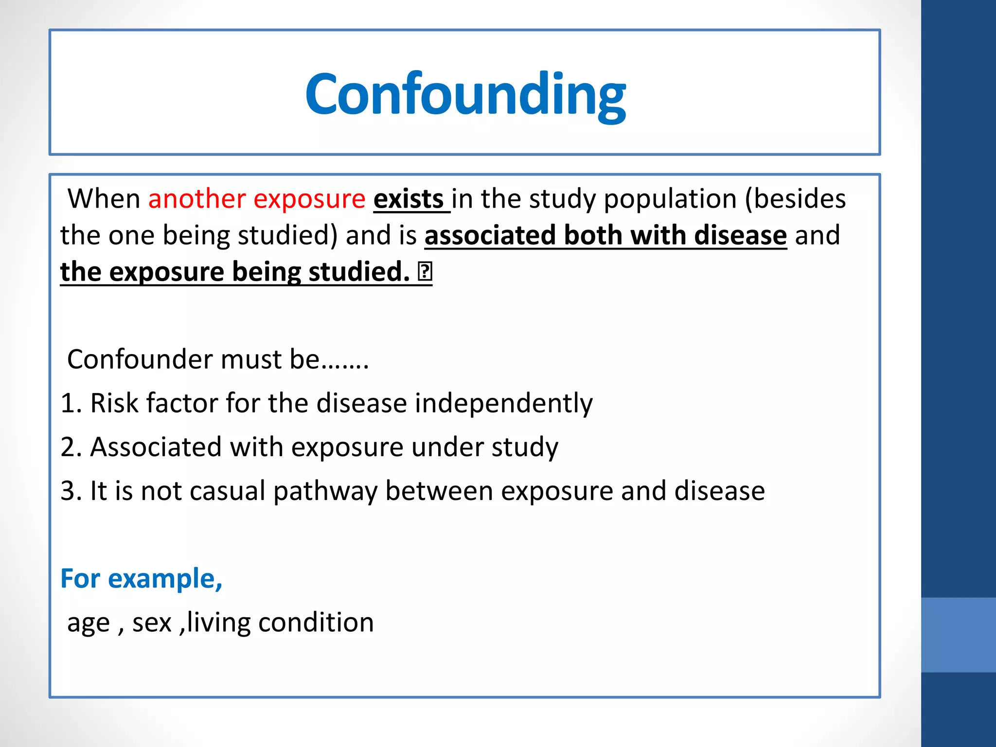 Bias and confounding | PDF