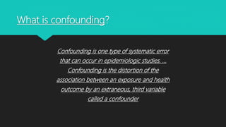 Bias and confounding | PPTX