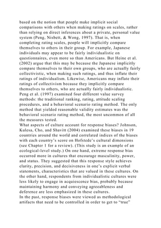 BIAS AND EQUIVALENCEIn designing and evaluating cross-cultural r.docx