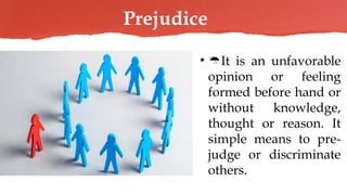 Bias and Prejudice Power Point Presentation | PPT