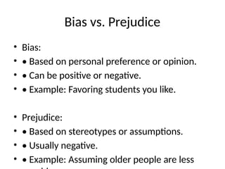 differentiating Bias_and_Prejudice_Presentation.p ptx | PPTX