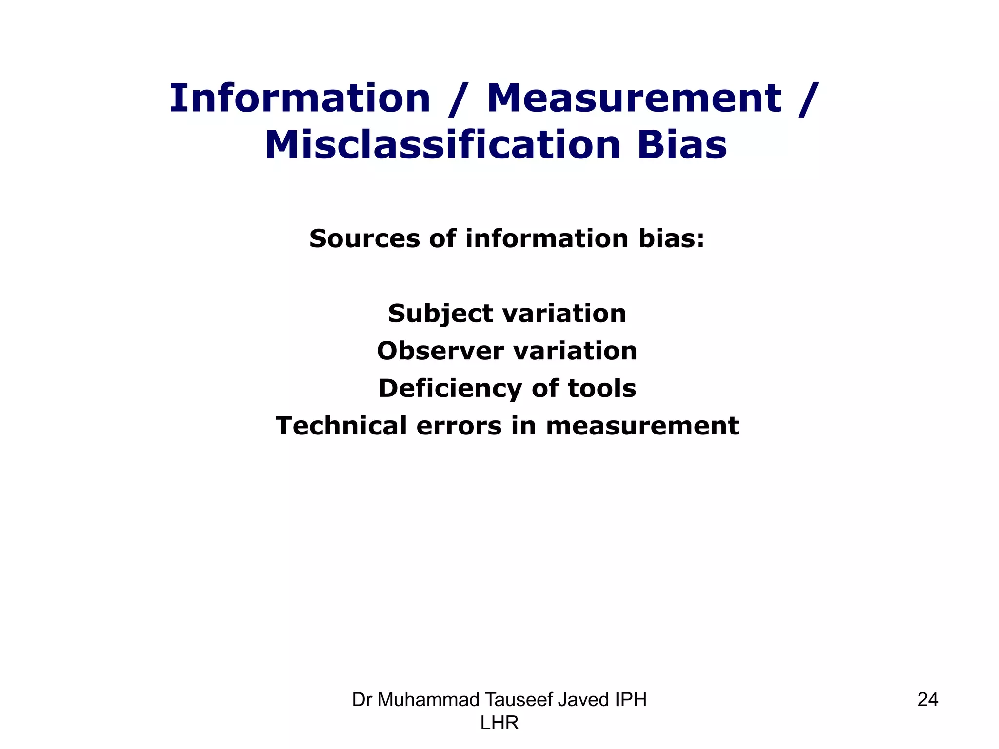 Bias, confounding and fallacies in epidemiology | PPSX