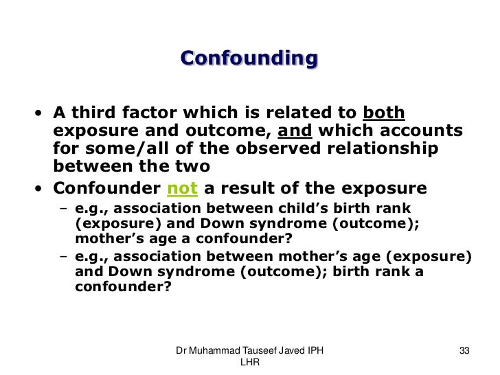 Bias Confounding And Fallacies In Epidemiology